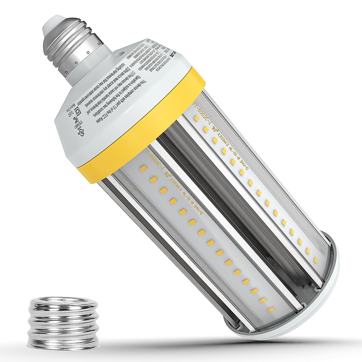 Snyloe 38W LED Corn Light Bulb, 5000LM 5000K Daylight, E26/E39 Base, Super Bright, Equivalent to 500W HPS, Suitable for Outdoor, Indoor, Garage, Factory, Yard, YT-5002