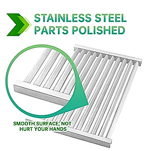 Folocy 17” Grill Grates Replacement for Charbroil Infrared 463242715, 463242716, 463276016, Nexgrill 720-0882A, 720-0882D, Walmart 555179228, BHG 720-0882, Commercial Series 463257520, Cooking Grids