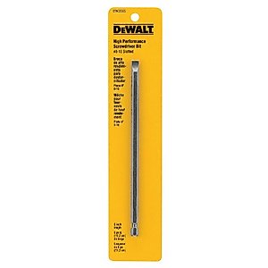 DEWALT DW2065 #8 Slotted 6-Inch Power Bit, Silver