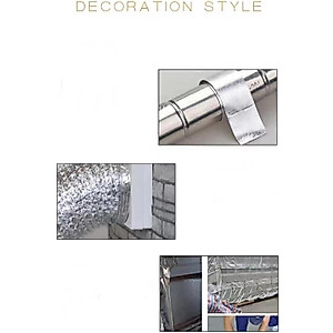 Premium Aluminum Foil Tape 2 Inches Wide, 66 Feet Long and 3.9mil Thick,Perfect for Sealing & Patching Hot and Cold HVAC, Pipe, Insulation Home and Multifunctional Silver Metal Tape