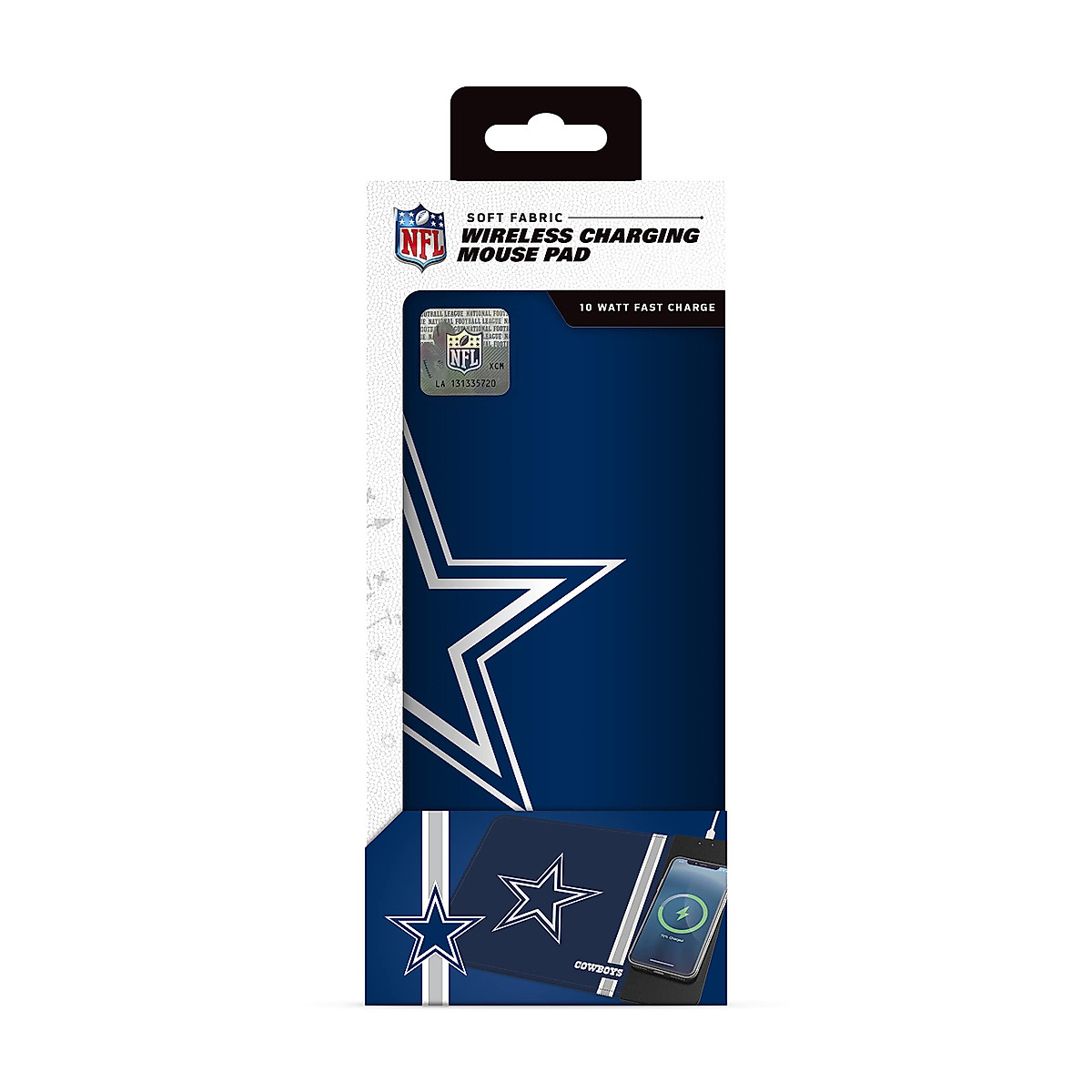 SOAR NFL Wireless Charging Mouse Pad, Dallas Cowboys