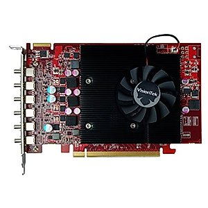 VisionTek Radeon 7750 2GB GDDR5 6M (6x miniDP, 6x miniDP to HDMI Adapters) Graphics Card - 900880