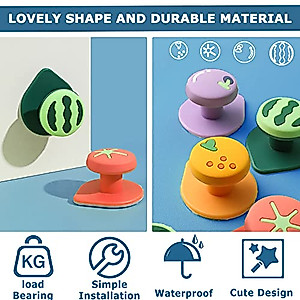 XoYoZo Coat Hook Adhesive Hooks Utility Hooks Cute Hooks Creative Children Bathrobe Hanger Coat Hooks Wall Mounted for Towels Kitchen Hanging Robe 4Pcs