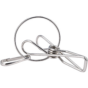 Pro Chef Kitchen Tools Laundry Drying Rack - Rectangle Hanging Clothes Dryer with 18 Clothes Pins - Hangers with Clips - Retractable Clothesline - Mitten Drying Rack - Indoor Outdoor Laundry Hanger