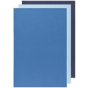 Now Designs Floursack Kitchen Dish Towels Moon/Cool Blue/Indigo 20 x 30in, Set of 3, 1 ea, (911421aa)