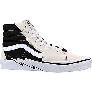 Vans Unisex Sk8-Hi Bolt Antique White and Black Skate Shoes 10.5