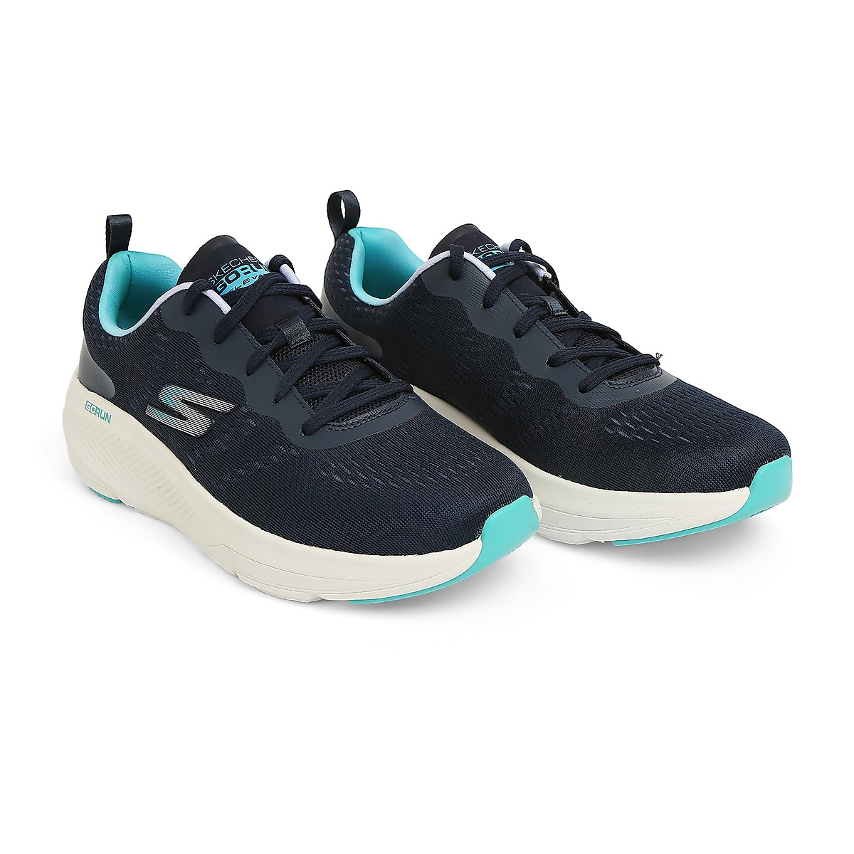 Skechers Women's GO Run Elevate-Double TIME Sneaker, Navy/Multi, 11