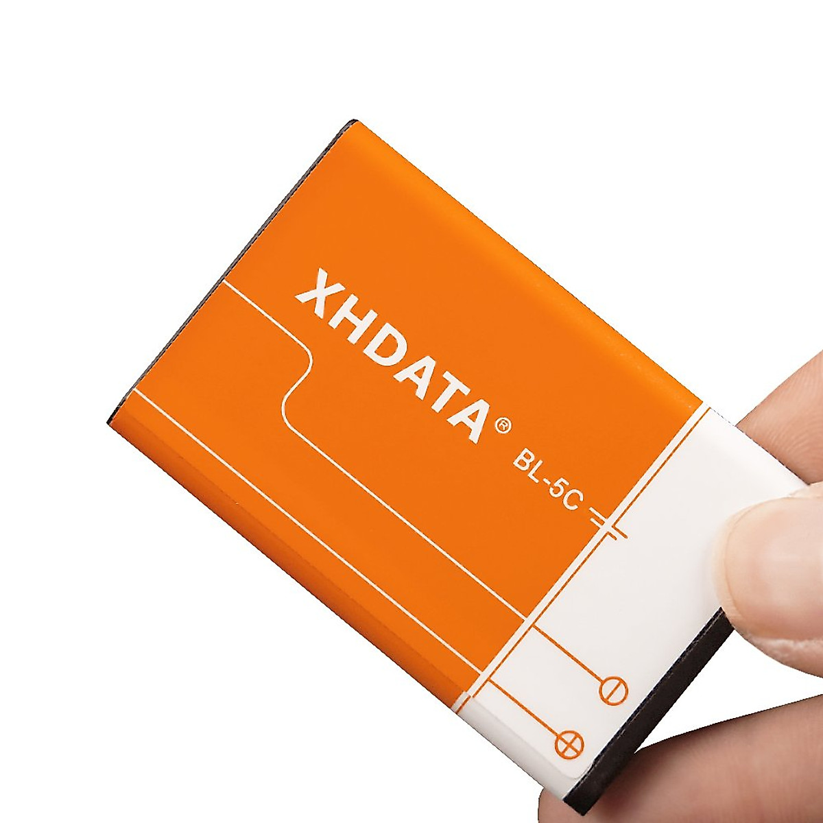 XHDATA BL-5C Battery 3.7V 1500mAh Rechargeable Battery Large Capacity for Radio for Home with Current Protection (2 Pieces)