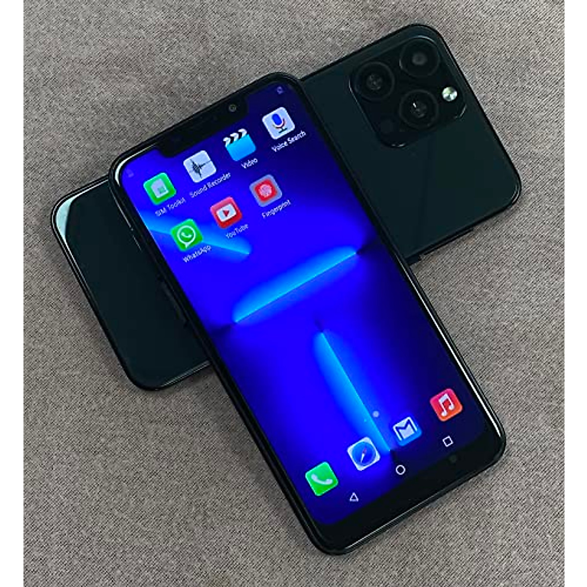 aderroo 1GB RAM 16GB ROM, S22U Android Smartphone, 6.11-inch Screen, Only SIM Cards Supports 3GWCDMA：850 / 2100MHZ，Dual SIM Card，Unlocked Cell Phones（Black）