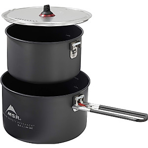 MSR Nonstick Ceramic Coated 2-Pot Camping Cook Set