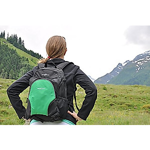 Rio Diaper Backpack with Baby Bottle Cooler and Changing Mat, Shoulder Baby Bag, Food Cooler, Clip to Stroller (Black/Green) - Obersee