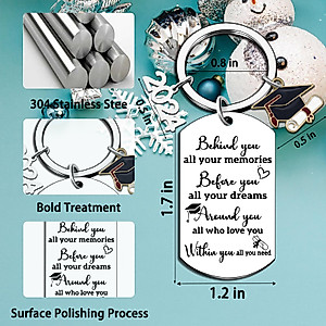 Graduation Gifts for Her Him Class Of 2024 Graduation Keychain for University College Middle High School Graduate Souvenir for Senior Students Nurse Masters Degree School Student Teen Girls Boys