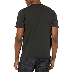 Brooks Brothers Men's Short Sleeve Cotton Crew Neck Logo T-Shirt, Black, Large