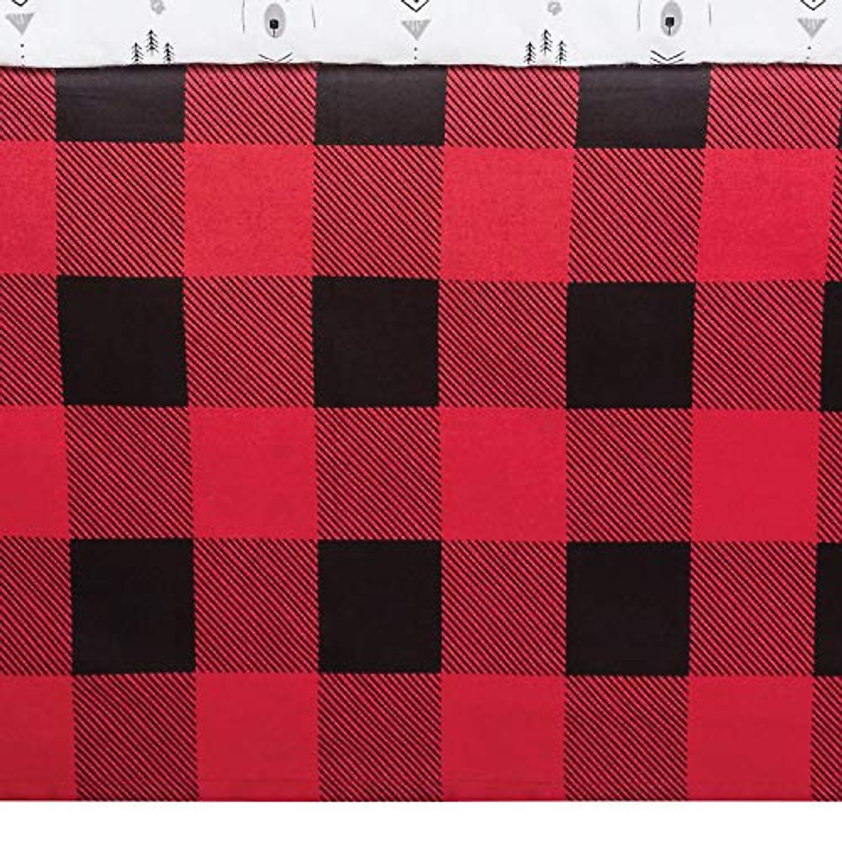 Trend Lab Peak-a-Bear 3 Piece Crib Bedding Set, Gender-Neutral Color Palette, Includes Quilt, Fitted Crib Sheet and Skirt