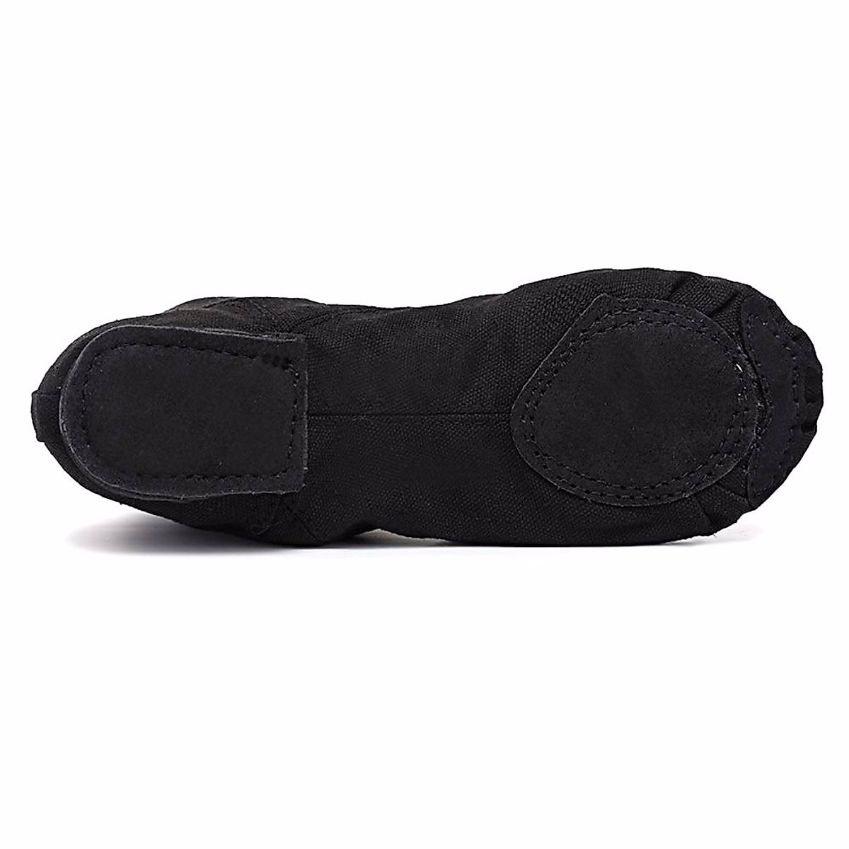 Smithmelody Canvas Jazz Dance Boots Ballet Dancing Sneakers for Adult Men Women (7/38，Black