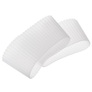 MECCANIXITY Mug Sleeves, Heat Resistant Protective Anti-Slip Cup Silicone Covers Water Bottle Boots, Translucent Pack of 2