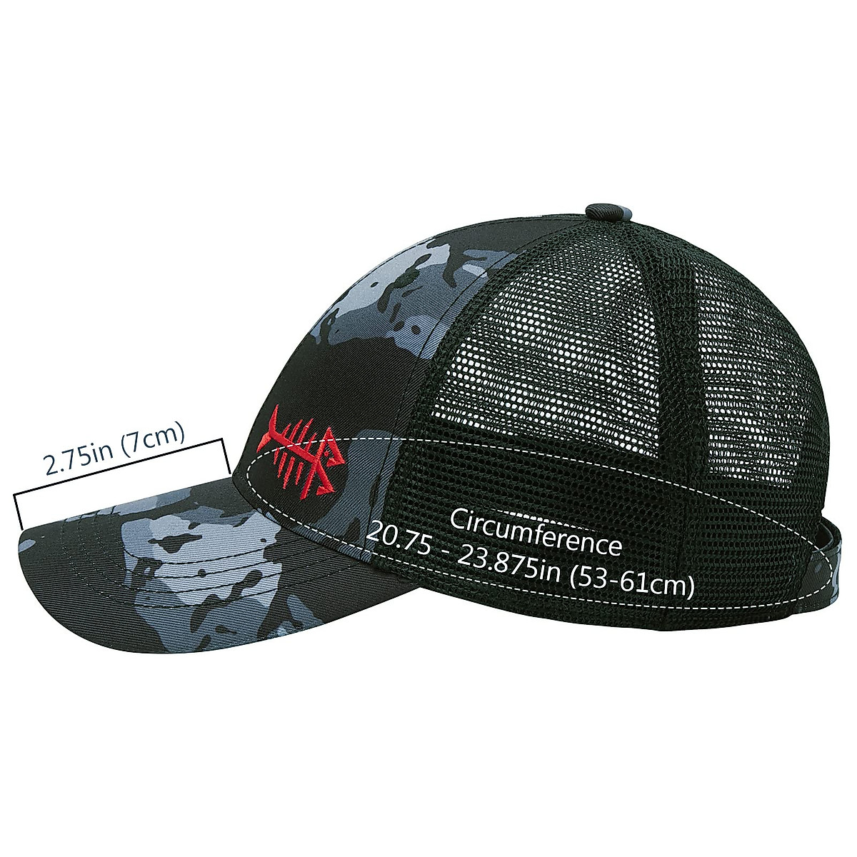 BASSDASH Altimate Fishing Hat Mesh Back for Men Women Adjustable Baseball Trucker Cap