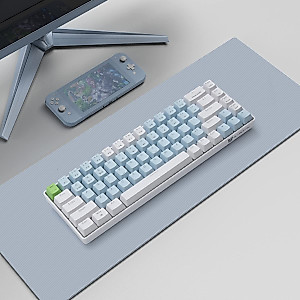 Qisan Mechanical Gaming Keyboard Dual Mode 2.4G/BT Wireless Keyboard with Blue Switch Mini Design (60% keyboard) 68 Keys Computer Keyboard US Layout | Gaming Pc | Wireless Gaming Keyboard