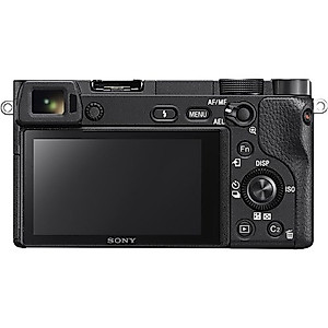 Sony Alpha a6300 Mirrorless Camera with 16-50mm Lens Black ILCE6300L/B with Soft Bag, 64GB Memory Card, Card Reader, Plus Essential Accessories