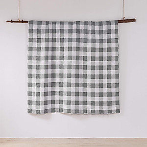 Levtex Home - Camden Quilt Set -Full/Queen Quilt + Two Standard Pillow Shams - Buffalo Check in Grey and Cream - Quilt Size (88 x 92 in.) and Pillow Sham Size (26 x 20 in.)- Reversible Pattern -Cotton