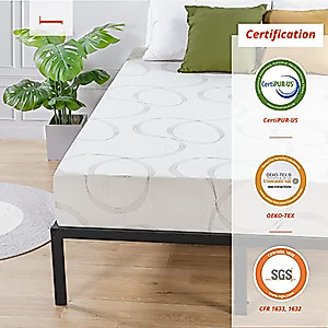 PrimaSleep 7 Inch Memory Foam Mattress, I-Gel, Tight Top, Cool (Full)