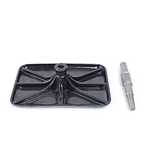 Jack Hammer Compactor Plate Tamper Rammer Plate 12.2x8.3 Manganese Steel Material