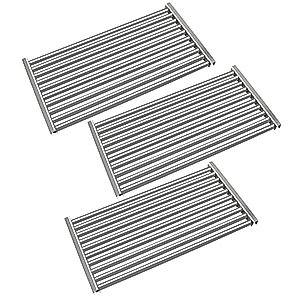 Grill Grate 19 1/16 Inch Stainless Steel Cooking Grid Grates Part Replacement for Brinkmann 810-1750-S, 810-1751-S, 810-3752-F, 810-6570-F, 810-3551-0, Brinkmann 810- Gas Grill Models, 3-Pack