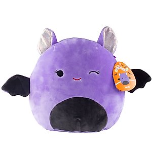 Squishmallows 10" Joldy The Purple Bat - Officially Licensed Kellytoy Plush - Collectible Soft & Squishy Bat Stuffed Animal Toy - Add to Your Squad - Gift for Kids, Girls & Boys - 10 Inch