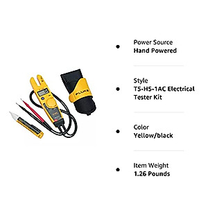 Fluke T5-H5-1AC Kit 3-Pc 1000V Electrical Tester, Custom Holster and AC Voltage Detector Kit