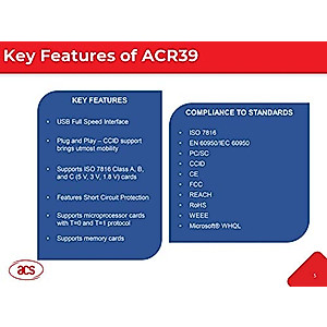 USB Smart Card Reader ACS ACR39U