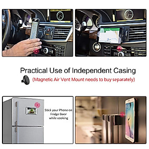 MODOS LOGICOS Case for Samsung Galaxy S10 Plus 6.4", [Detachable Wallet][Cash Storage][9 Card Slots 1 Id Window] Glitter PU Leather (Smooth Finish) Purse with Removable Inner Magnetic Case - Rose Gold