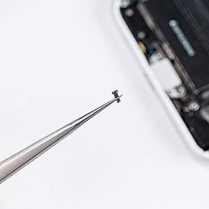 Tweezers, Precision Tweezers Set, Anti-Static Stainless Steel Curved of Tweezers, for Electronics, Laboratory Work, Jewelry-Making, Craft, Soldering, Etc（2 PCS）