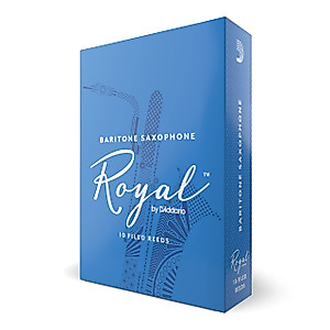 D'Addario Woodwinds - Royal Baritone Saxophone Reeds - Baritone Sax Reeds with Strong Spine - Great for Classical or Jazz - Strength 3.0