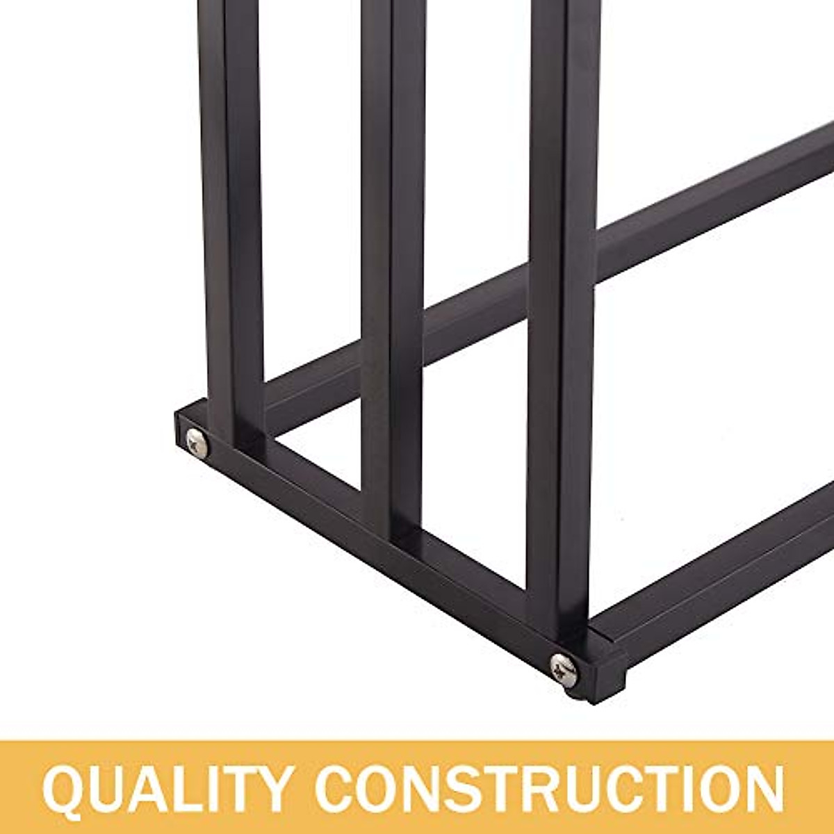 Standing Towel Rack, 3 Tier Black Towel Racks for Bathroom, Stainless Steel Bathroom Towel Holder Rack Stand for Bath Towel, Blanket, Washcloths, Next to Tub or Shower, ALHAKIN