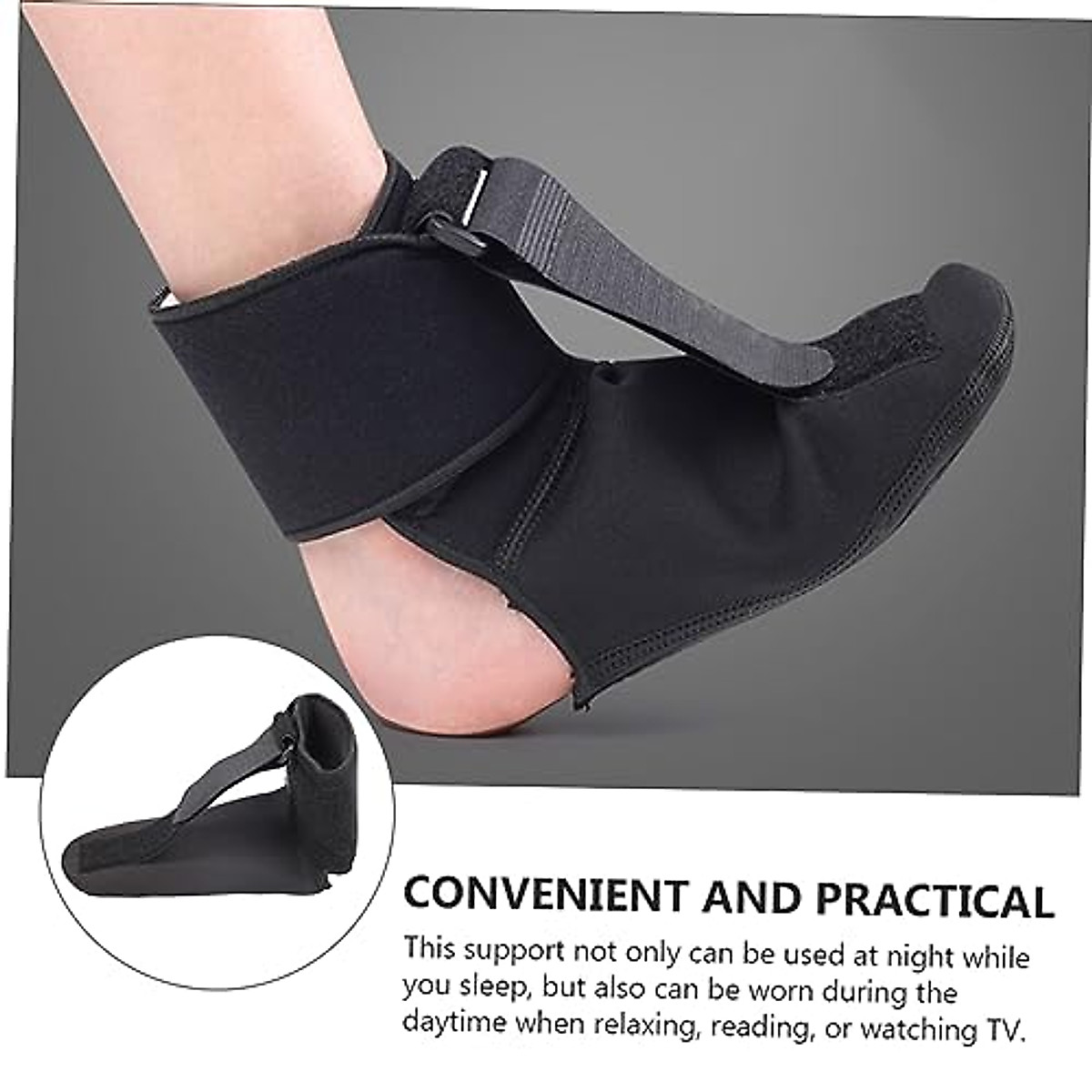 minkissy 2 pcs foot drop orthotics adjustable ankle brace drop foot support brace drop foot support orthotics night splint orthotics for plantar fasciitis tool stand Foot Orthosis soft sock