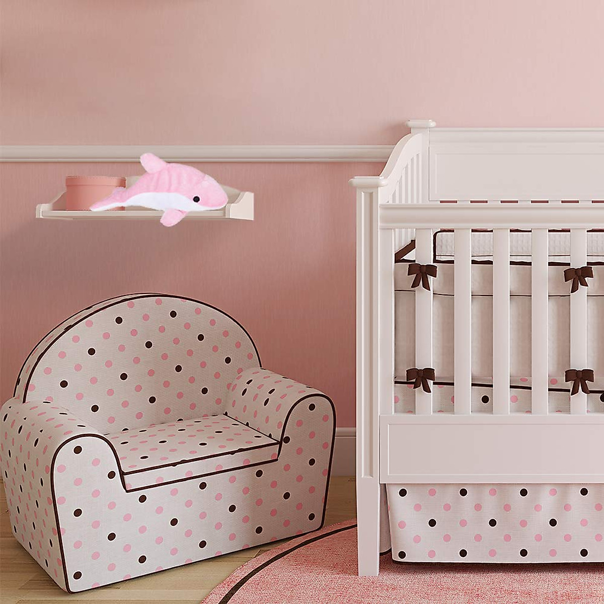 ArtCreativity Plush Dolphin Toys, Set of 12, Huggable Stuffed Animal Toys, Underwater Party Favors for Kids, Animal Nursery Decorations, Great Photoshoot Props, Baby Shower Decor