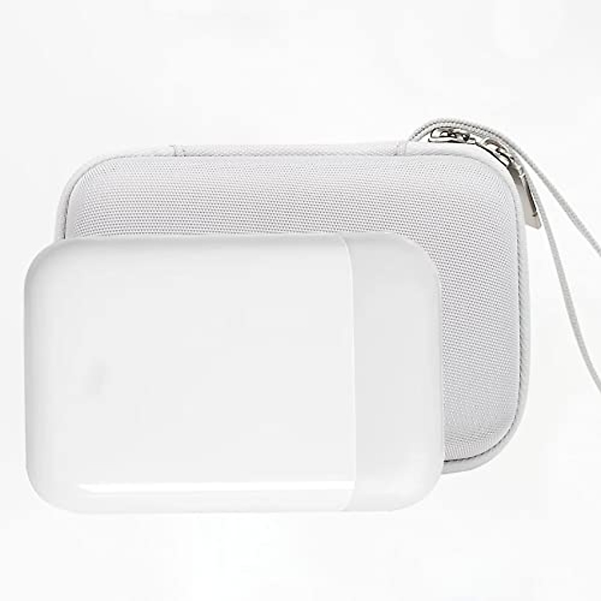 khanka Hard Travel Case Compatible with Liene 2x3” Photo Printer- Mini Instant Portable Photo Printer,Case Only (White)