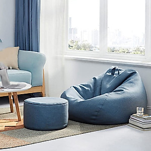 HIGOGO Lazy Sofa Cover Bean Bag Chair Cover Without Filler, BeanBag Cover, Home Furniture Accessories (Color : D, Size : 100 * 120cm)