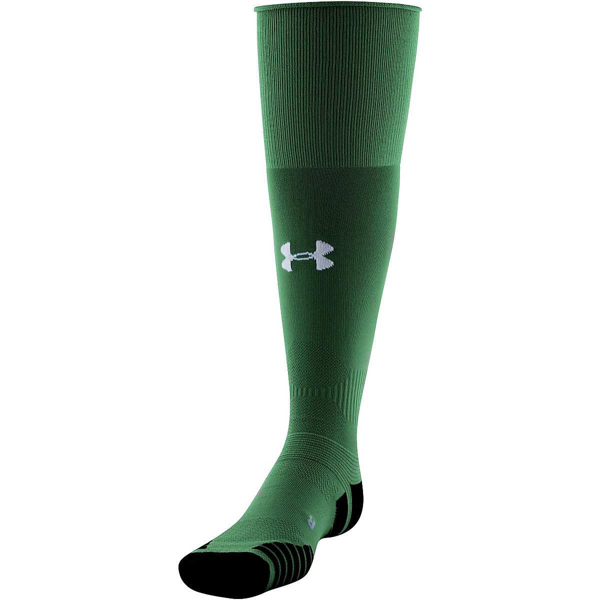 Under Armour Adult Soccer Over-The-Calf Socks, 1-Pair, Forest Green/Black/White, Large