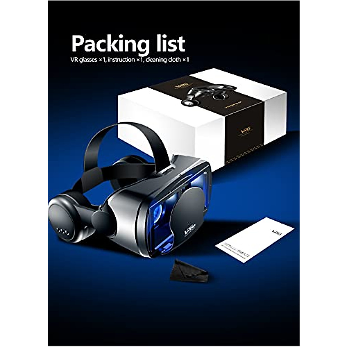 3D VR Glasses Gaming Video Virtual Reality Glasses for 7 inches Mobile Phone