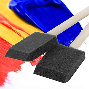 Bates- Foam Paint Brushes, 16 Pack, 2 Inch, Sponge Brushes, Sponge Paint Brush, Foam Brushes, Foam Brushes for Painting, Foam Brushes for Staining, Paint Sponges, Foam Sponge Brush