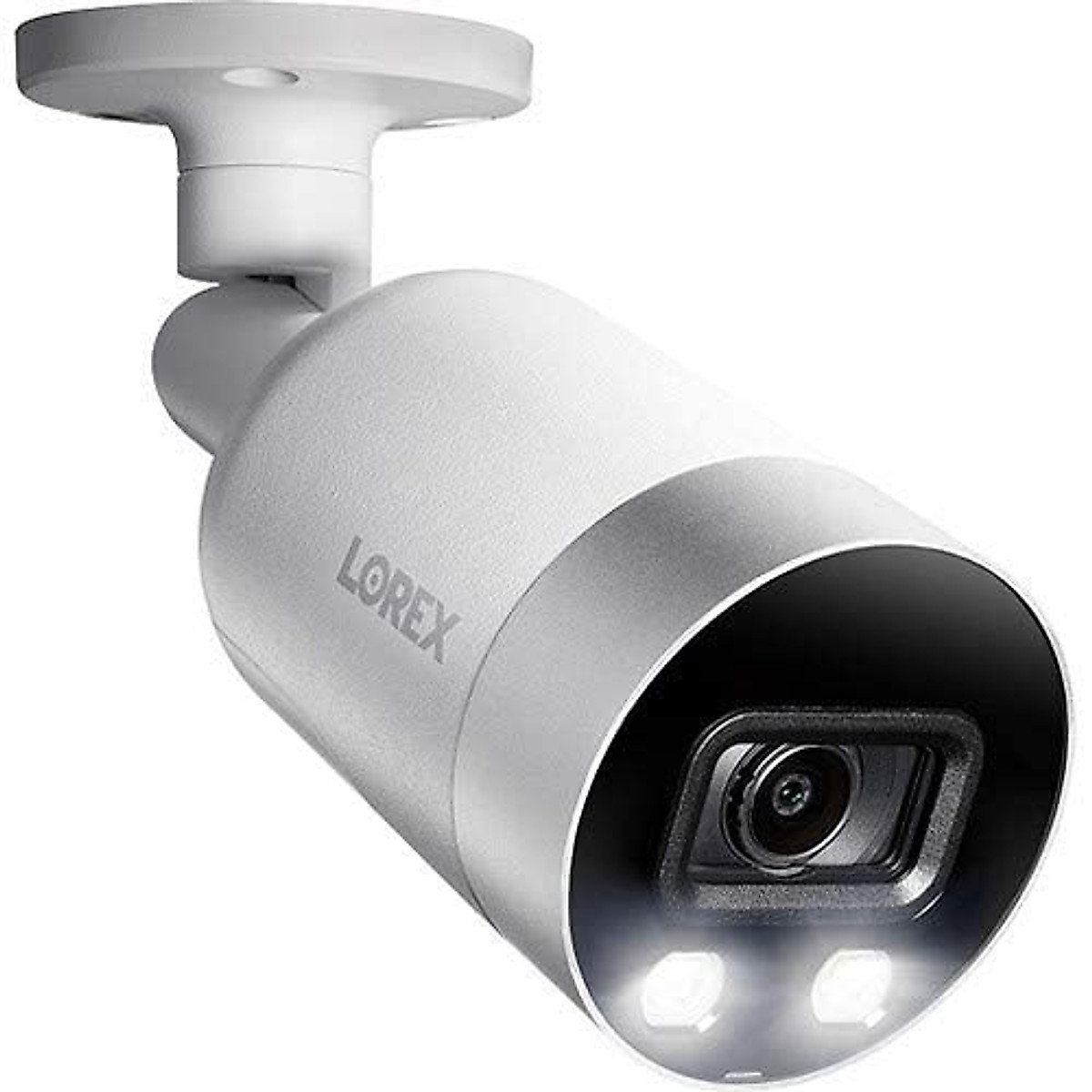 Lorex E891AB Indoor/Outdoor 4K Ultra HD Smart Deterrence IP Security Bullet Camera, 150ft IR Night Vision, Color Night Vision, Audio, Only Camera No Cable (Renewed)