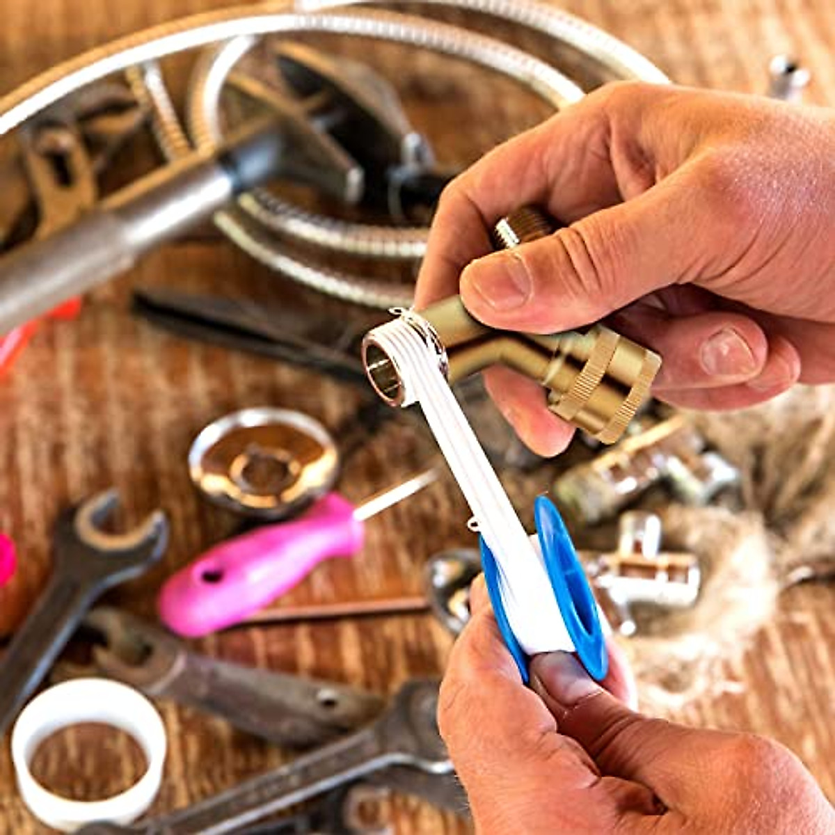 Jeeker 45 Degree Garden Hose Elbow, Eliminates Stress and Strain On RV Water Intake Hose Fittings, 3/4" GHT and Solid Brass, 2 Pack