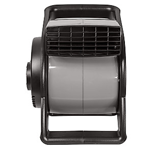 Air King Commercial Grade Pivoting Utility Fan, for Cooling, Ventilating, Exhausting and Drying at Home, Job Site, Work Shop, Construction, 3 Speeds, 11.25", Black, 9550