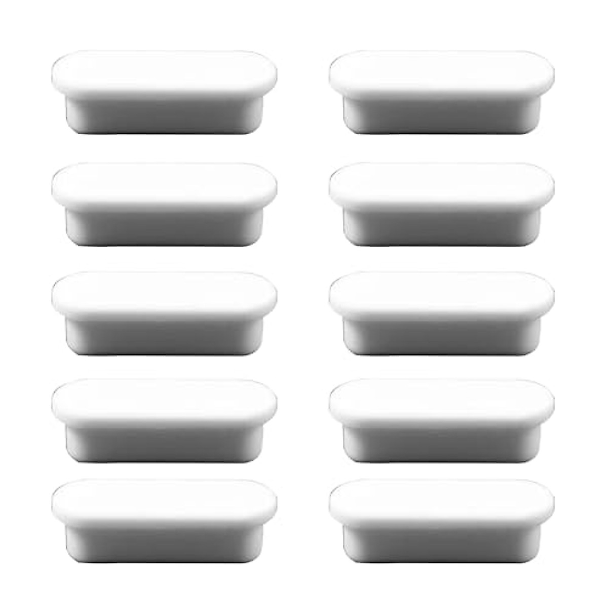 WBANGIAO 10Pcs Rubber Sink Overflows Rings Kitchen Sink Washbasin Drain Seal Stopper Bathtub Drain Caps Bathroom Accessories.Rectangle