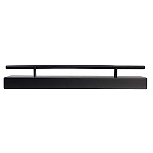 Melannco Floating Railing Shelf, 24-Inch, Black