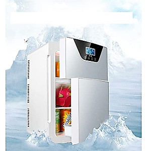 HESNDxbx Mini Fridge 20L Refrigerator Mini Small Refrigerator Home Dual-use Cold and Warm -Door Refrigerator Fresh-Keeping Box