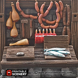 Town Shop Front Set DND Terrain for Dungeons and Dragons Terrain, D&D, Pathfinder, Warhammer 40k, Miniatures, D and D, Dungeons and Dragons Gifts, Dungeon Master