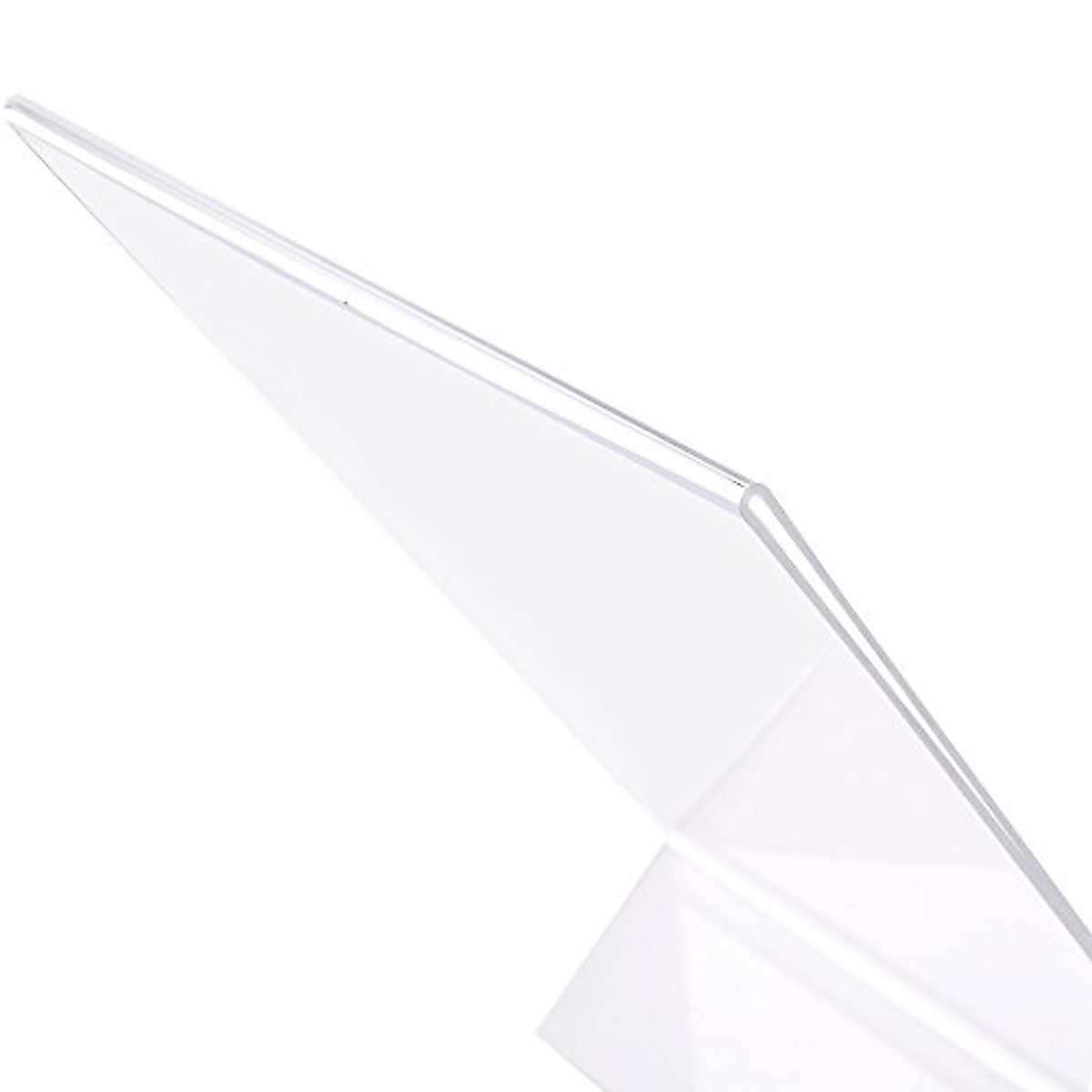 MaxGear Acrylic Sign Holder, Clear Sign Holder Plastic Paper Holder Slant Back Sign Holders 8.5x11 inches Sign Holder Plastic Display Stand for Office, Store, 3 Pack