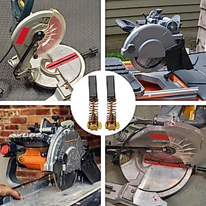 LanKstet Carbon Motor Brush 089006017092（2 pcs) Fits for Ridgid Ryobi Tile/Miter Saw Motor Brush R4040 TS1344 TS1345